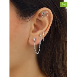 Miu Silver 3er-Set: Silber-Ohrringe mit Edelsteinen - 65% | Schmuck