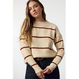 Trendyol Pullover in Sand/ Braun - 36% | Gr&ouml;&szlig;e M | Damen-pullover-cardigans