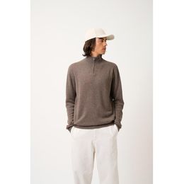 AUTHENTIC CASHMERE Kaschmir-Pullover "Ambin" in Hellbraun - 57% | Gr&ouml;&szlig;e L | Herren-plussize