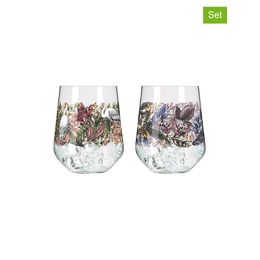 Ritzenhoff 2er-Set: Gl&auml;ser ''Schattenfauna'' in Bunt - 710 ml - 10% | Gedeckter-tisch
