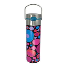 eigenart Edelstahl-Teeflasche "Leeza - Cheerful" in Pink/ Blau - 500 ml - 13% | Gedeckter-tisch