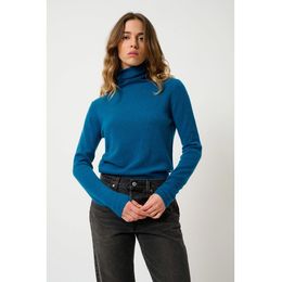 AUTHENTIC CASHMERE Kaschmir-Rollkragenpullover "Bise" in Blau - 60% | Gr&ouml;&szlig;e M | Damen-pullover-cardigans