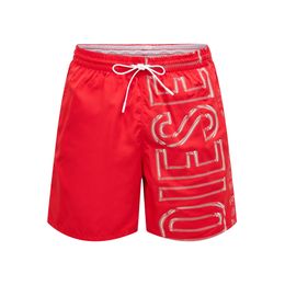 Diesel Badeshorts 'SOCCER-41-D-CORE' Herren Gr&ouml;&szlig;e XL rot / pastellrot / offwhite