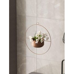 Evila Blumentopf "Payanda" in Hellbraun - (H)40 x &Oslash; 17 cm - 67% | Kerzen-vasen