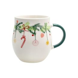 Tognana Jumbotasse ''Darling'' in Wei&szlig;/ Gr&uuml;n - 430 ml - 10% | Gedeckter-tisch