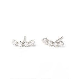 Miu Silver Silber-Ohrstecker mit Edelsteinen - 73% | Schmuck