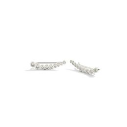 Miu Silver Silber-Ohrstecker mit Edelsteinen - 73% | Schmuck