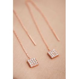 Miu Silver Rosévergold. Ohrhänger mit Edelsteinen - 64% | Schmuck