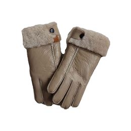 Kaiser Naturfellprodukte Lammfell-Handschuhe "Lady" in Beige - 10% | Gr&ouml;&szlig;e 7 | Damenhandschuhe