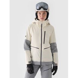 4F Ski-/ Snowboardjacke in Creme - 60% | Gr&ouml;&szlig;e L | Damen-outdoorjacken