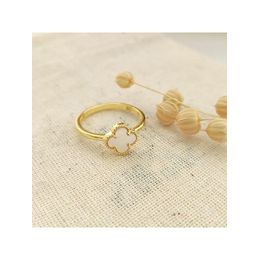 Miu Silver Vergold. Ring mit Perlmutt - 61% | Größe 52 | Schmuck