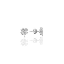 Miu Silver Silber-Ohrstecker mit Edelsteinen - 76% | Schmuck