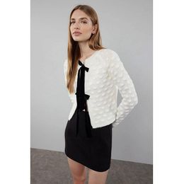 Trendyol Cardigan in Creme - 62% | Gr&ouml;&szlig;e S | Damen-pullover-cardigans