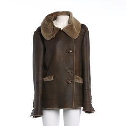 Habsburg Lederjacke / Ledermantel Damen Gr&ouml;&szlig;e S Second Hand braun