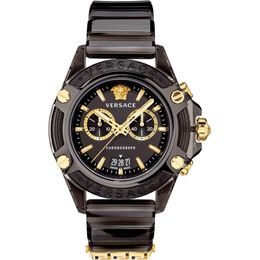Versace Uhr Herren Gr&ouml;&szlig;e One Size gold / schwarz