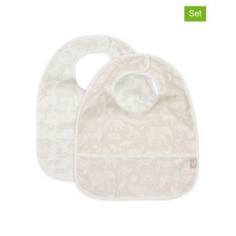 Jollein 2er-Set: Lätzchen ''Animals'' in Creme/ Beige - 35% | Laetzchen