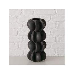 Boltze Vase ''Meritt'' in Schwarz - (H)26 x Ø 11,5 cm - 37% | Kerzen-vasen