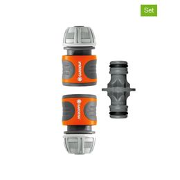 Gardena 3tlg. Kupplungs-Set in Schwarz/ Orange - 13 mm (1/2") - 18% | Gartendekoration