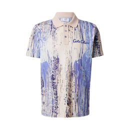 Carlo Colucci Poloshirt 'Fascella' Herren Gr&ouml;&szlig;e XL nude / ecru / blau