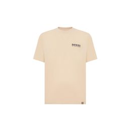 Dickies T-Shirt 'Pelham' Herren Gr&ouml;&szlig;e L beige / navy