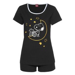 PEANUTS Shorty Damen Gr&ouml;&szlig;e XS gelb / schwarz / wei&szlig; Winterkleid