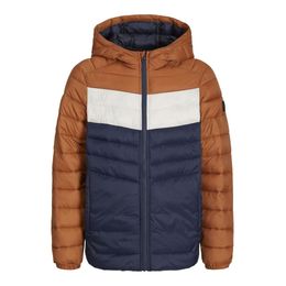 Jack & Jones Jack & Jones Junior Jacke 'JJESPRINT' Jungen Gr&ouml;&szlig;e 128 marine / cognac / wei&szlig;