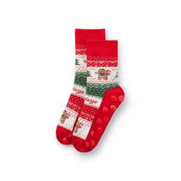 CALZEDONIA Socken Damen Gr&ouml;&szlig;e 36/41 mischfarben / rot