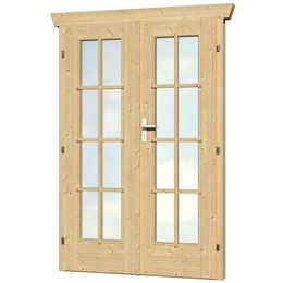 Skan Holz SKANHOLZ Doppelfl&uuml;gelt&uuml;r 117, 5 x 186, 5 cm, vollverglast Natur 186,5 cm