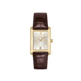 BOSS Quarzuhr &raquo;PRINCIPLE DRESS&laquo; Armbanduhr, Damenuhr, Herrenuhr, Lederarmband, analog, Tag braun Schn&ouml;rkellose Armbanduhr