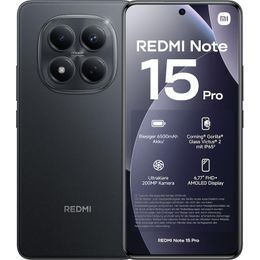 Xiaomi Smartphone »Redmi Note 15 Pro 8+256« Black Black MediaTek Helio G200-Ultra