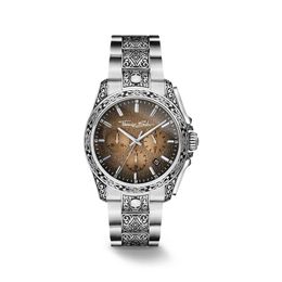 Thomas Sabo Chronograph &raquo;Engraved&laquo; silberfarben, braun Sch&ouml;ner Herrenchronograph