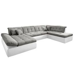 DOMO collection Wohnlandschaft &raquo;Moric U-Form, auch in Cord, Breite 353cm, viel Platz&laquo; im XXL-Format, wahlweise mit Bettfunktion und 
