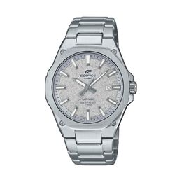 CASIO EDIFICE Quarzuhr Armbanduhr, Herrenuhr, Edelstahlarmband, analog, Tag, Neo-Display edelstahlfarben-grau Angesagte Armbanduhr