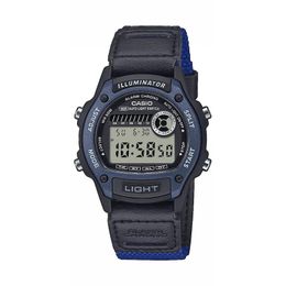 CASIO TIMELESS COLLECTION Chronograph Quarzuhr, Armbanduhr, Damenuhr, Herrenuhr, digital schwarz, blau-schwarz, grau Sportiver Chronograph