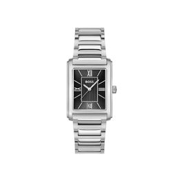 BOSS Quarzuhr &raquo;PRINCIPLE DRESS&laquo; Armbanduhr, Damenuhr, Herrenuhr, Edelstahlarmband, analog, Tag silberfarben Schn&ouml;rkellose Armbanduhr