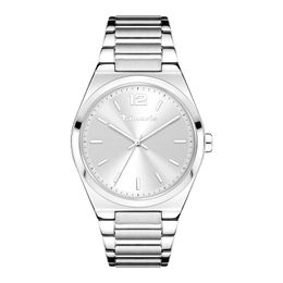 Tamaris Quarzuhr &raquo;The Round Basic Essential&laquo; Armbanduhr, Damenuhr, Edelstahlarmband, analog silberfarben Unkomplizierte Armbanduhr