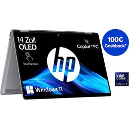 HP Convertible Notebook »OmniBook X Flip 14-fm0272ng« 35, 6 cm / 14 ′′ Intel Core Ultra 7 ARC140V 512 GB SSD Meteor Silver