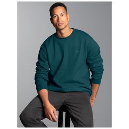 TRIGEMA Sweatshirt &raquo;Sweatshirt in Waffeloptik&laquo; saphir L L Klassischer Schnitt