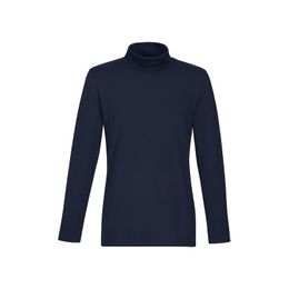 TRIGEMA Damen Rollkragenshirt &raquo;TRIGEMA Rollkragenshirt&laquo; 1 Stk. blau XS
