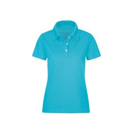 TRIGEMA Damen Poloshirt &raquo;TRIGEMA Poloshirt&laquo; 1 Stk. blau L