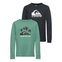 Quiksilver Langarmshirt &raquo;STATEMENTBAIKAD Boys&laquo; Packung, 2er-Pack, 2 Stk. gr&uuml;n+nachtblau 14 (158/164) 14 (158/164) Langarmshirt f&uuml;r Jugendliche...