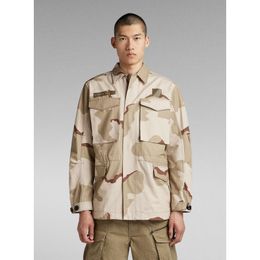 G-Star Raw G-STAR Outdoorjacke &raquo;Core Field Jacke&laquo; dk brick desert camo M M Flacher Kragen, H&auml;ngeschlaufe innen