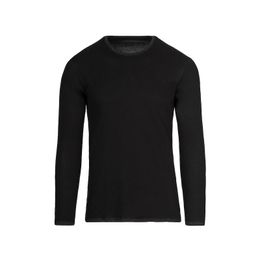 TRIGEMA Longsleeve &raquo;Langarm Funktionsshirt&laquo; 1 Stk. schwarz M M Au&szlig;en: 100% Baumwolle