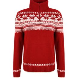 Brandit Rundhalspullover &raquo;Herren Troyer Norweger&laquo; 1 Stk. red M M Klassische Pullover mit bequemem Rundhalsausschnitt