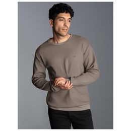 TRIGEMA Sweatshirt &raquo;Sweatshirt in Waffeloptik&laquo; taupe XL XL Klassischer Schnitt