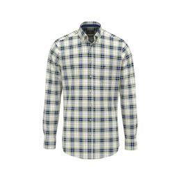 Fynch-Hatton Langarmhemd »Washed Oxford Check« harbor blue L - N-Gr N-Gr L Karo-Hemd für Herren von Fynch-Hatton