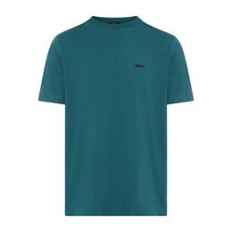 BOSS Green Rundhalsshirt »Tee« Open Green356 M M Kurzarm für angenehmen Tragekomfort