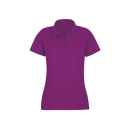 TRIGEMA Damen Poloshirt &raquo;TRIGEMA Poloshirt ohne Knopfleiste&laquo; 1 Stk. lila XS