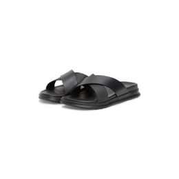 Tommy Hilfiger Pantolette &raquo;D DENSITY HILFIGER LTH CC SAND&laquo;, Sommerschuh, Schlupfschuh, Flats in schmaler Form schwarz 46 46 Pantolette in trendigem...