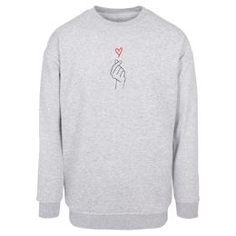 Merchcode Rundhalspullover &raquo;K Heart Sweat Crewneck&laquo; 1 Stk. tlg. grey L L Darf in keinem Kleiderschrank fehlen